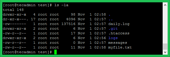 Linux Ls Command TecAdmin
