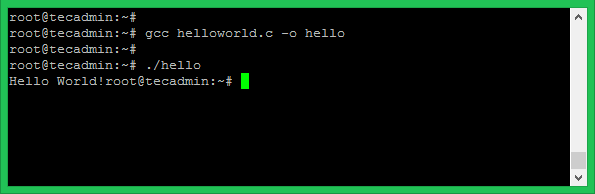 How To Compile And Run C C Programs In Linux Tecadmin Techzamin