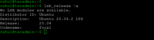How To Check Os Version With Linux Command Line Tecadmin