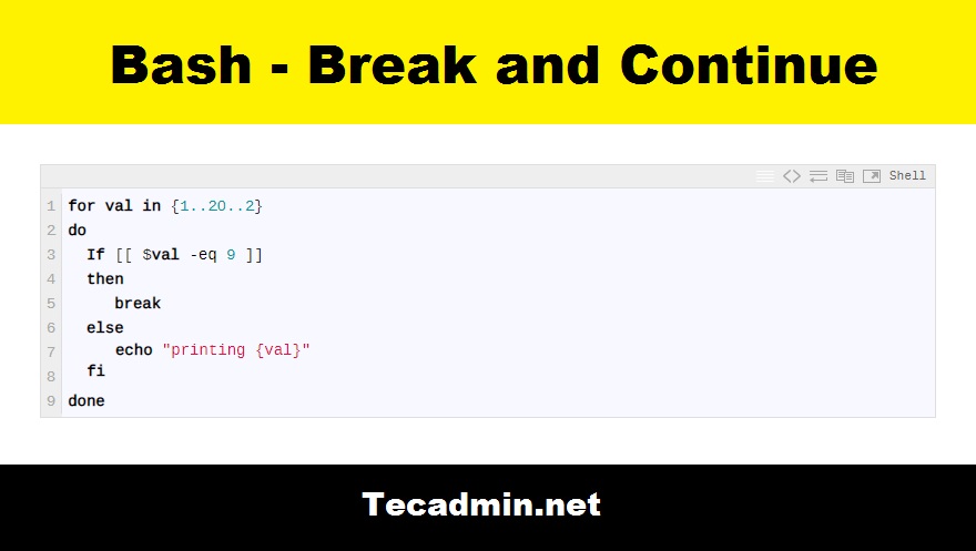 Shell Script Break Out Of For Loop Jason Baker