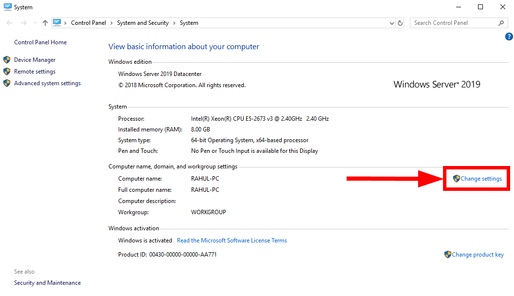 How To Change Hostname On Windows System
