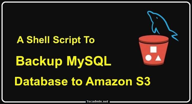 Shell Script Archives TecAdmin