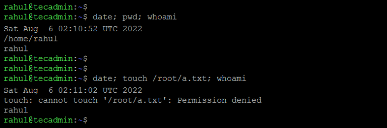 Running Multiple Commands At Once In Linux TecAdmin