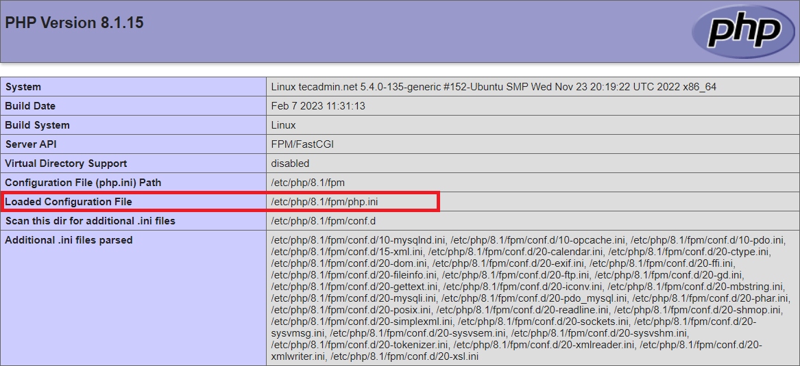 Where Is Php ini Find The Correct PHP Configuration File LaptrinhX