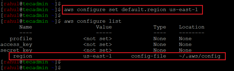 Resolving The You Must Specify A Region Error In AWS TecAdmin