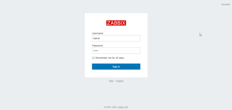 How to Install and Configure Zabbix Server on Ubuntu 24.04 – TecAdmin