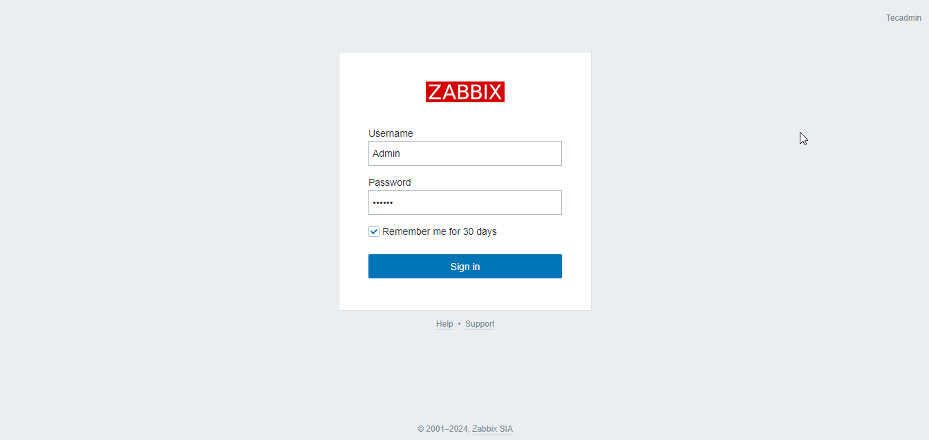 How to Install and Configure Zabbix Server on Ubuntu 24.04 – TecAdmin